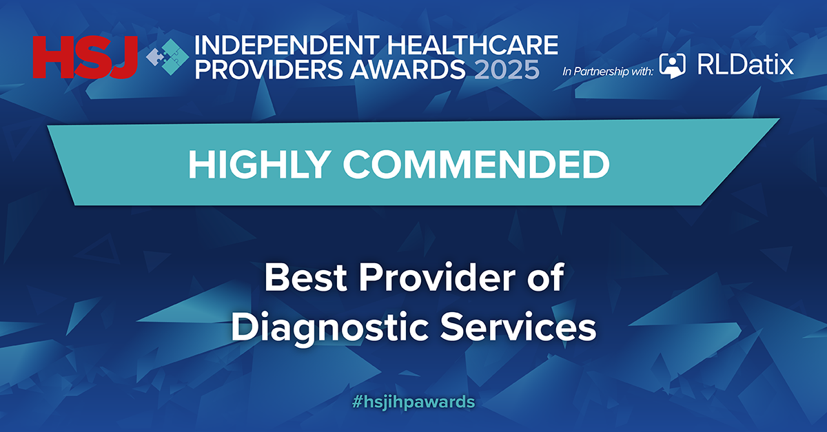 Everlight Radiology Highly Commended at the HSJ Independent Healthcare ...